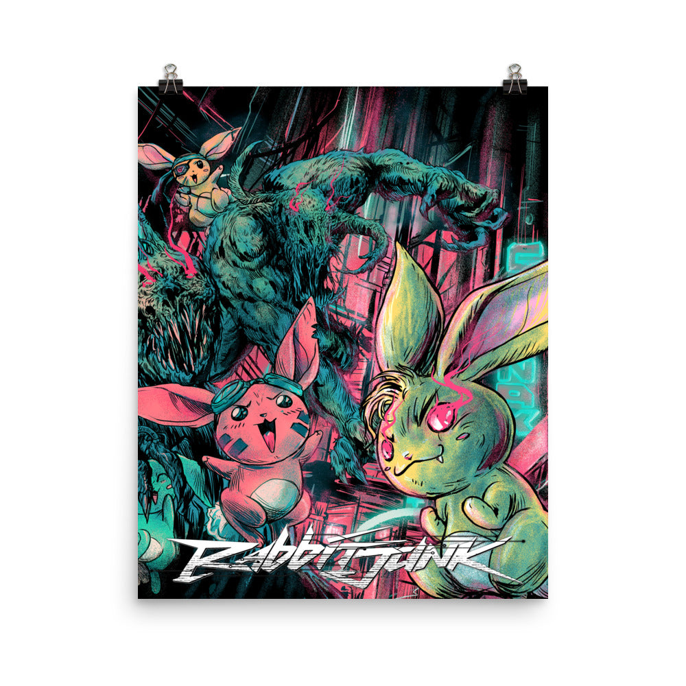 Crazy Rabbits Poster 16X20 – Rabbit Junk